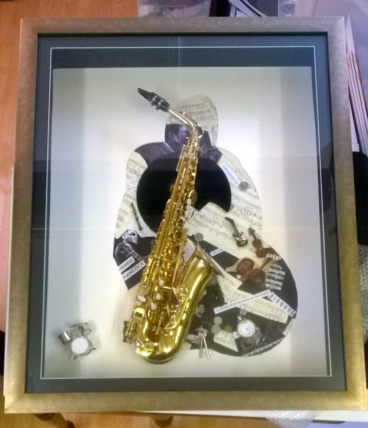 Saxophone Box Frame - Framework Studios Picture Framers